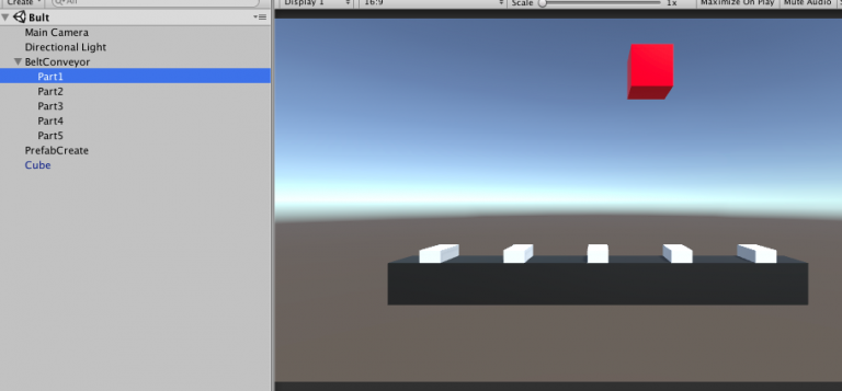[Unity]Utilisez localPosition pour créer un système de type tapis roulant. | 黒子ラボ